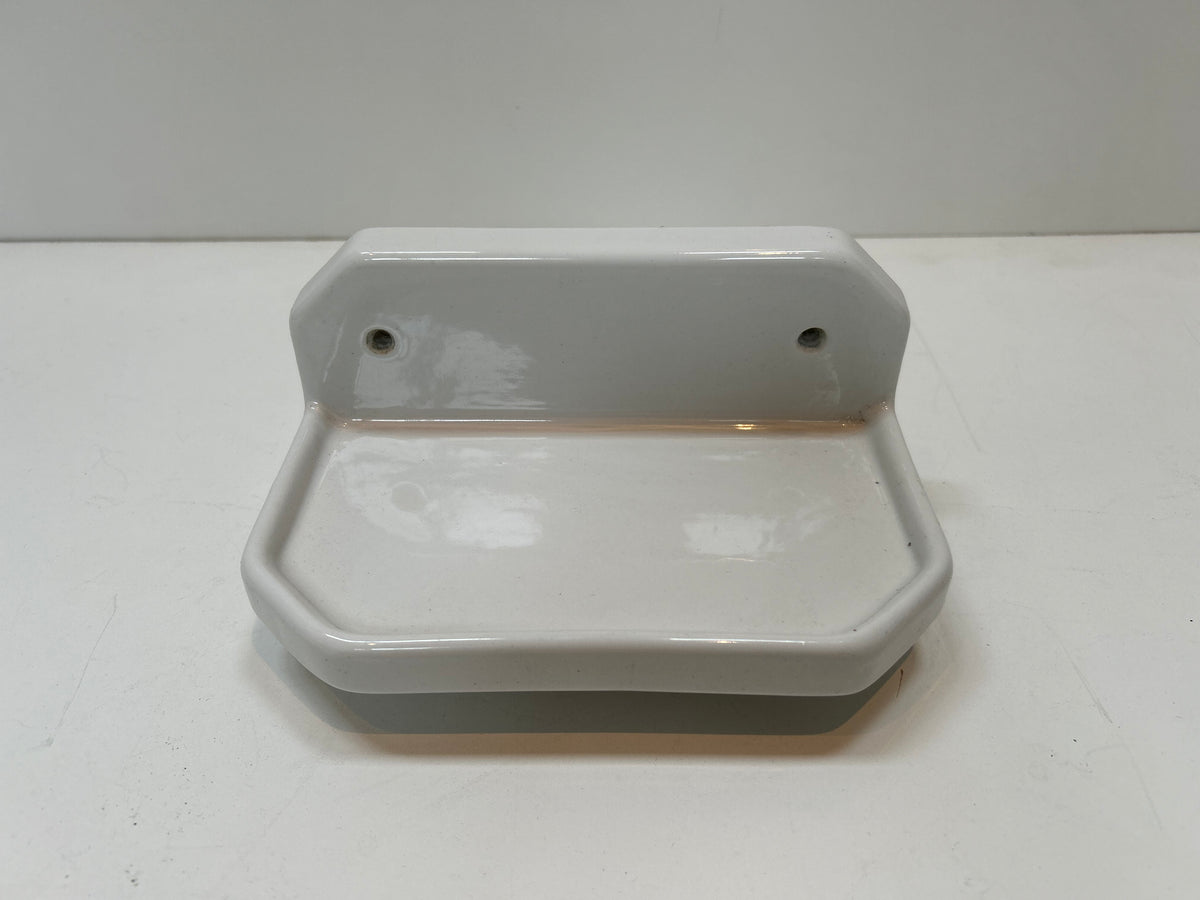 Small White Porcelain Shelf C.1930 – stiffkey-bathrooms