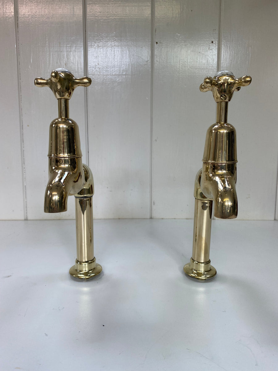 Large Edwardian 3/4" Bib Taps on Pedestals suitable for Larger Kitchen ...